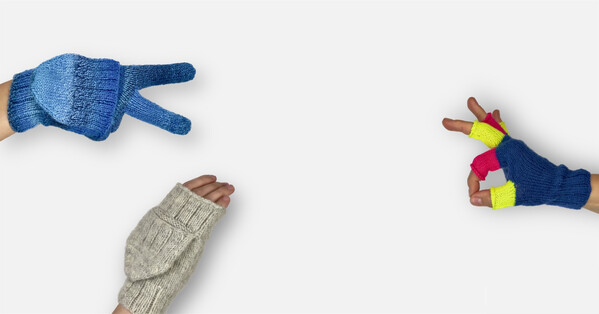 Митенки с капюшоном НОСТАЛЬГИЯ: мастер-класс спицами